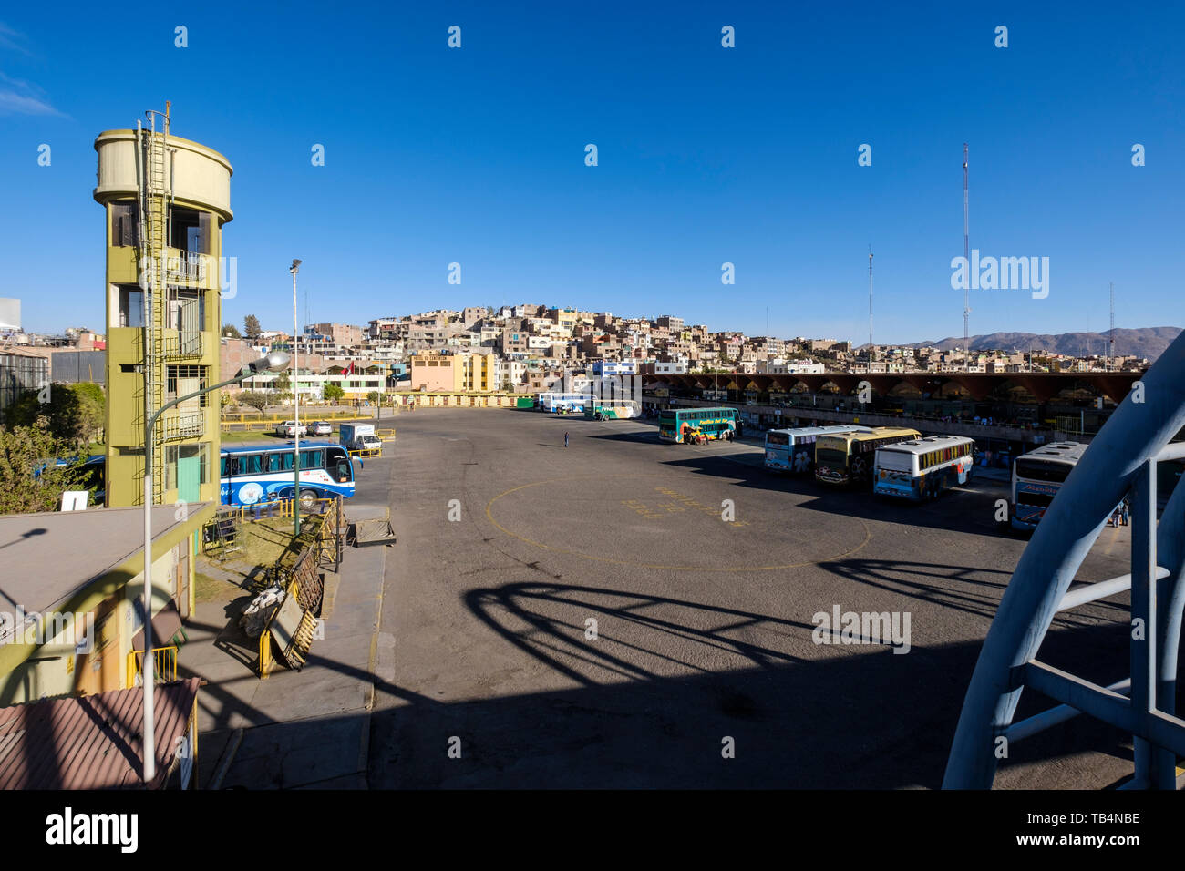 Terminal Terrestre is the main bus station in Arequipa, Peru Stock ...