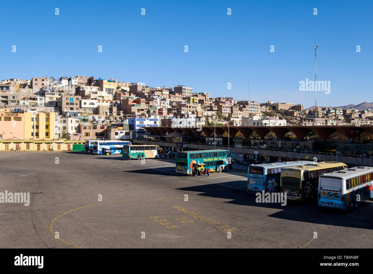 Terminal Terrestre is the main bus station in Arequipa, Peru Stock ...