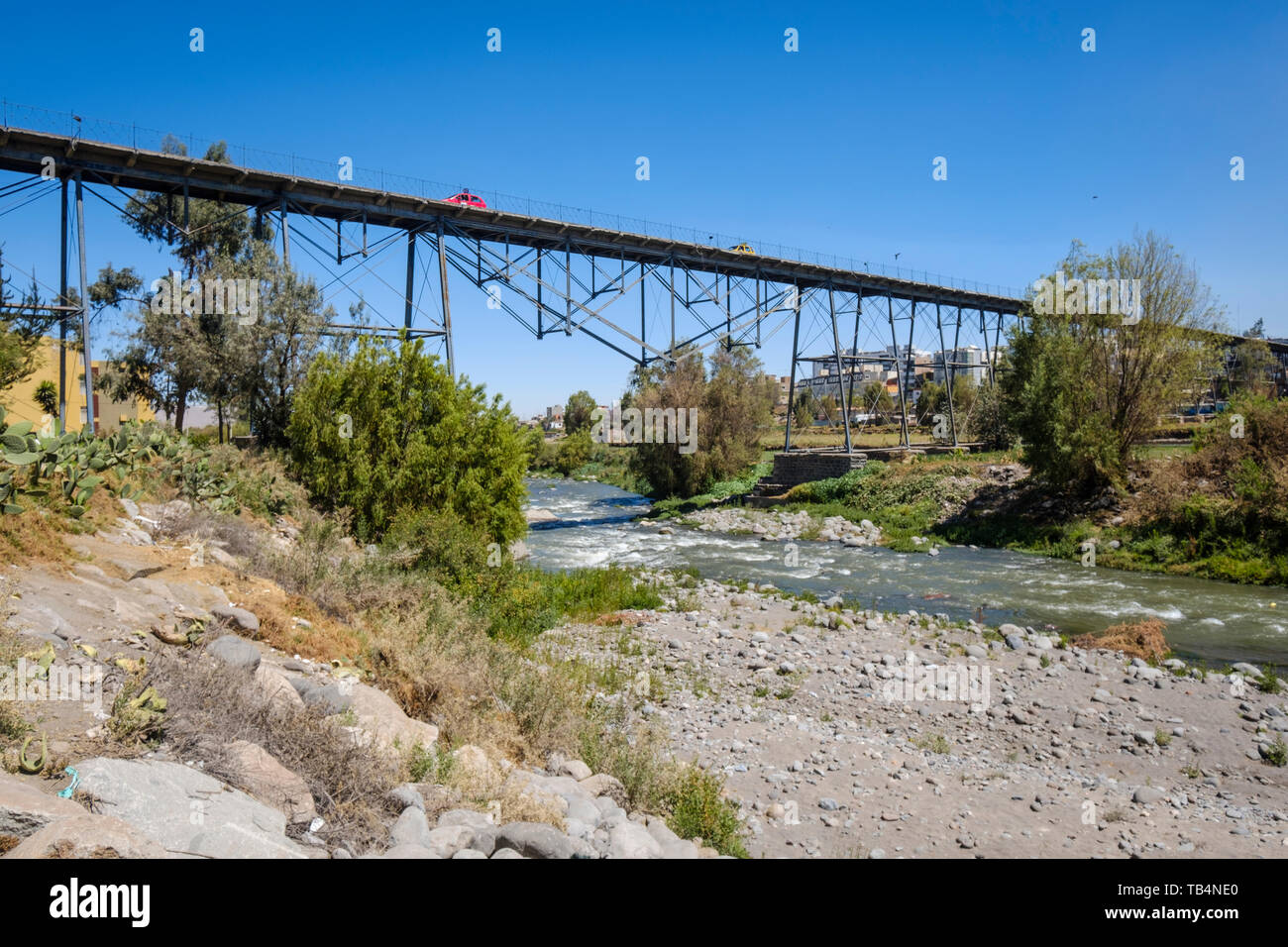 Puente de Fierro or Iron Bridge is a Gustave Eiffel designed bridge ...