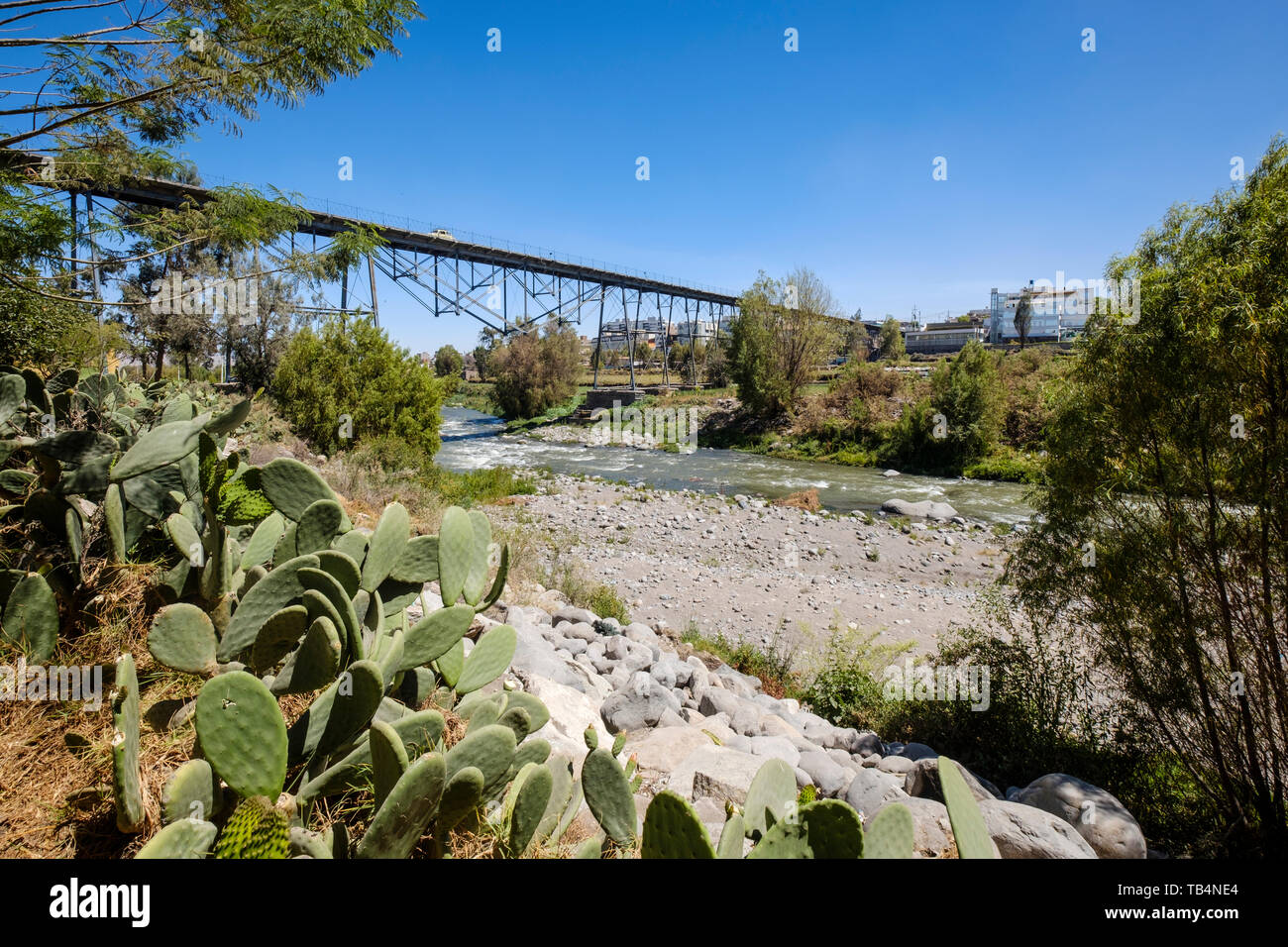 Puente de Fierro or Iron Bridge is a Gustave Eiffel designed bridge ...