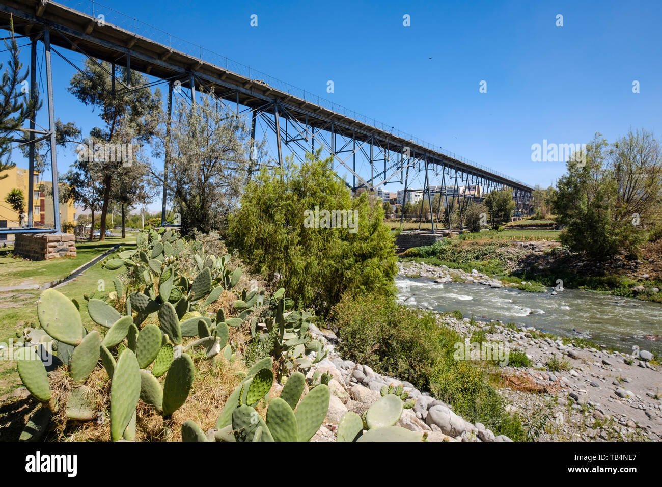 Puente de Fierro or Iron Bridge is a Gustave Eiffel designed bridge ...