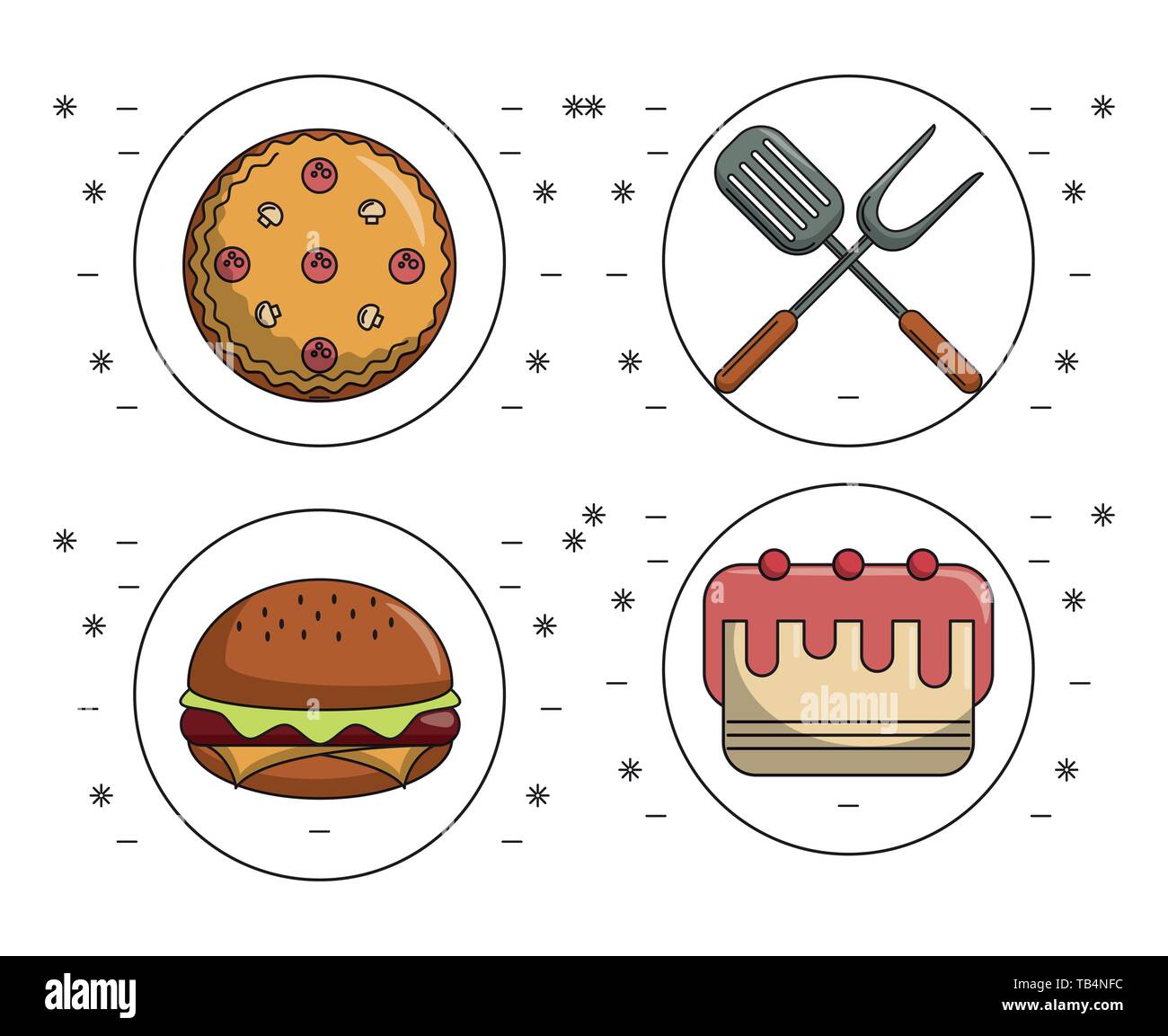 Set of food icons Stock Vector Image & Art - Alamy