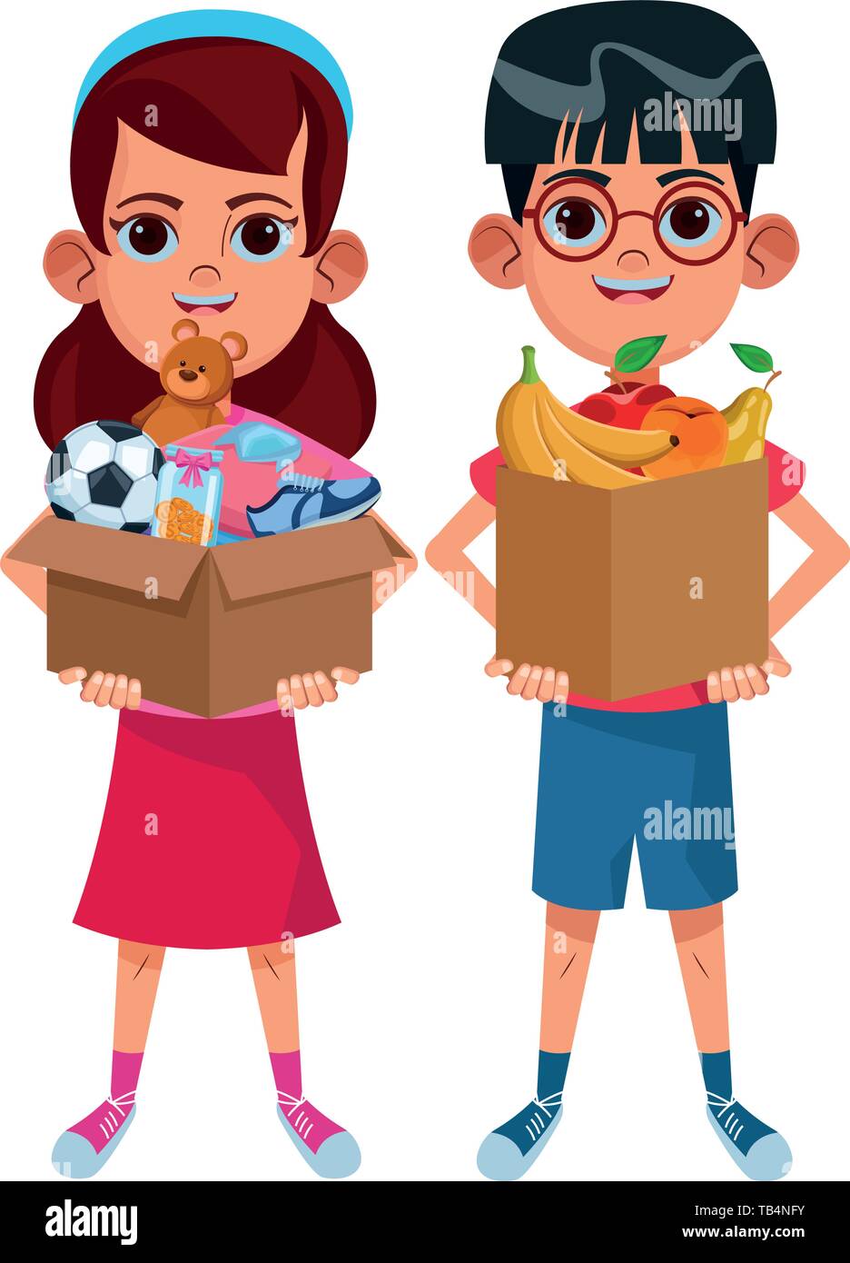 young kids avatar carton character Stock Vector Image & Art - Alamy