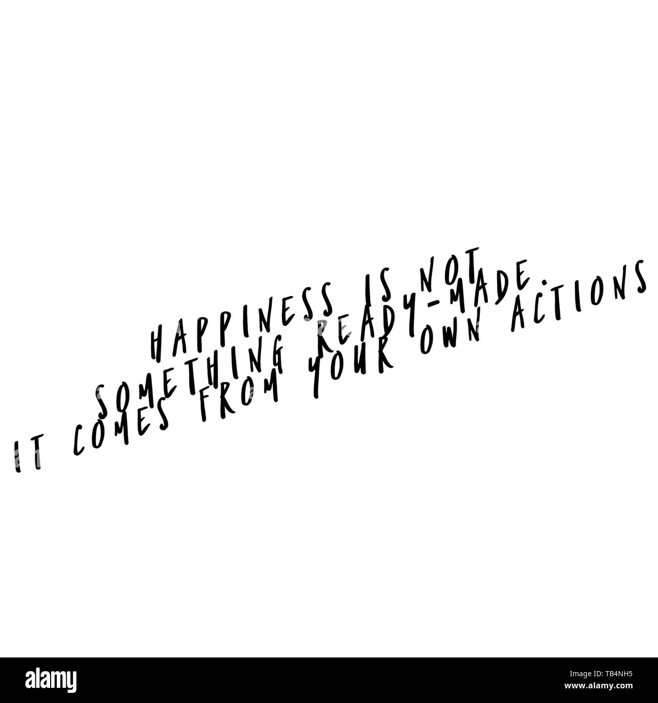 Motivational and inspiring quotes for happy life Stock Photo - Alamy