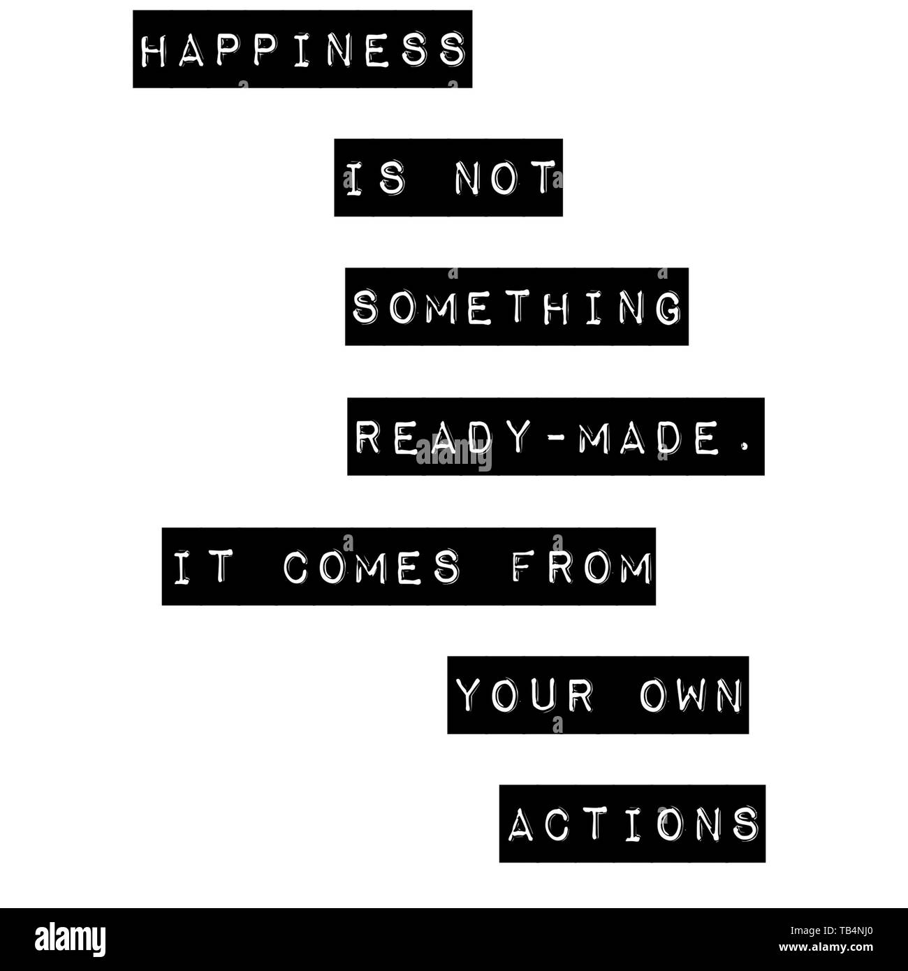 Inspirational motivational quote wish Black and White Stock Photos ...