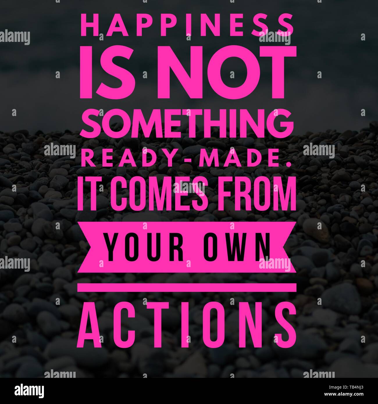 Motivational and inspiring quotes for happy life Stock Photo - Alamy