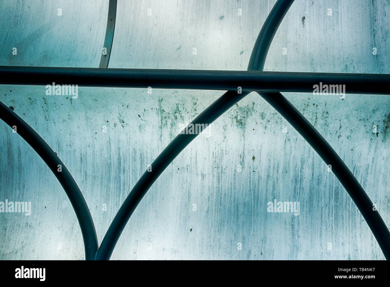 Abstract building window glass with iron bars in daylight Stock Photo ...