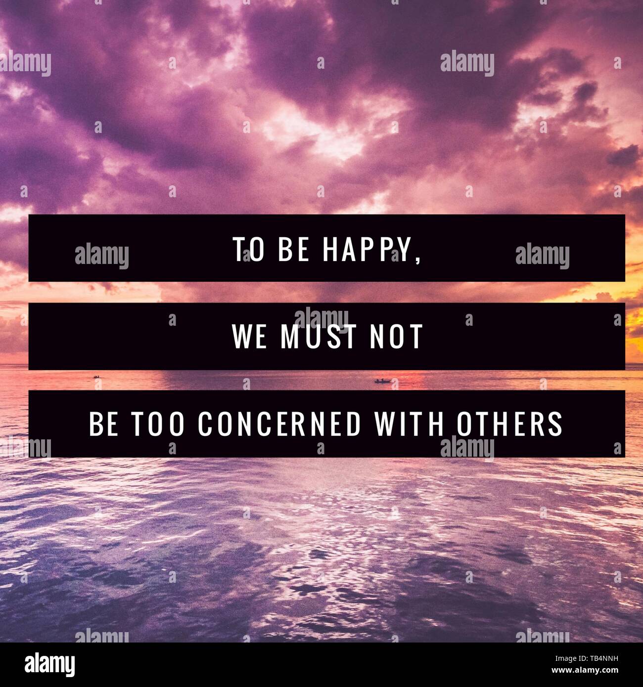 Motivational and inspiring quotes for happy life Stock Photo - Alamy
