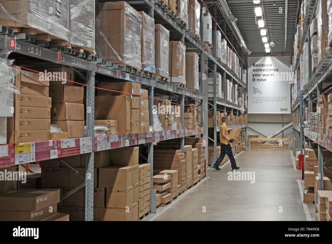 Self-Service area at Ikea in Coventry, UK, on May 29, 2019 Stock Photo ...