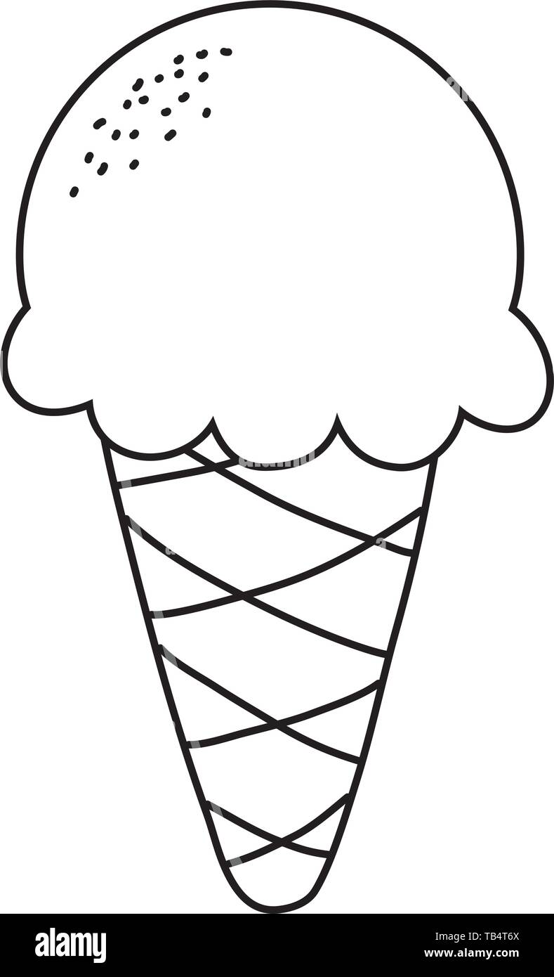 Ice Cream Scoop Clipart Black And White