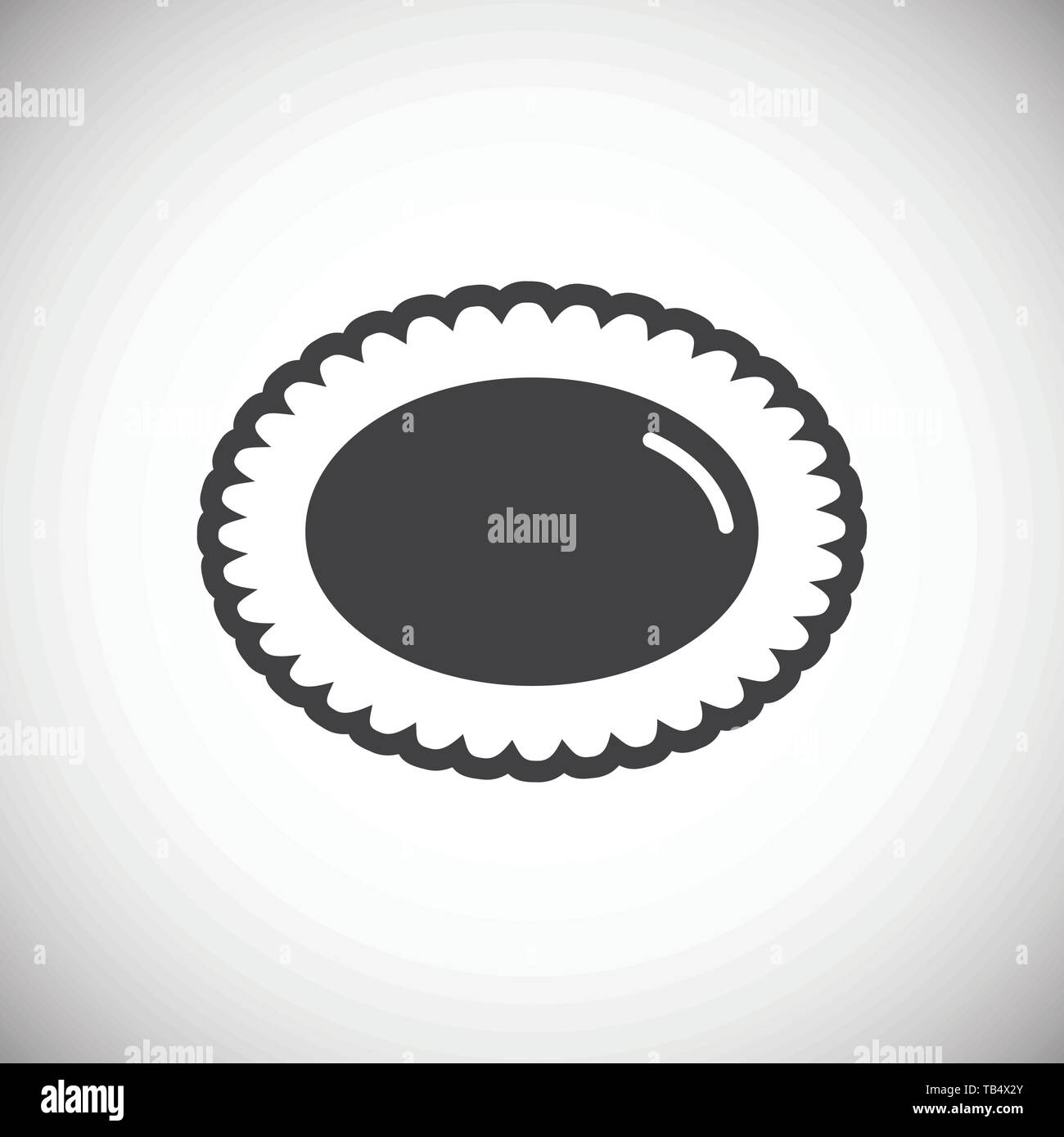 Cookie icon on background for graphic and web design. Simple vector ...