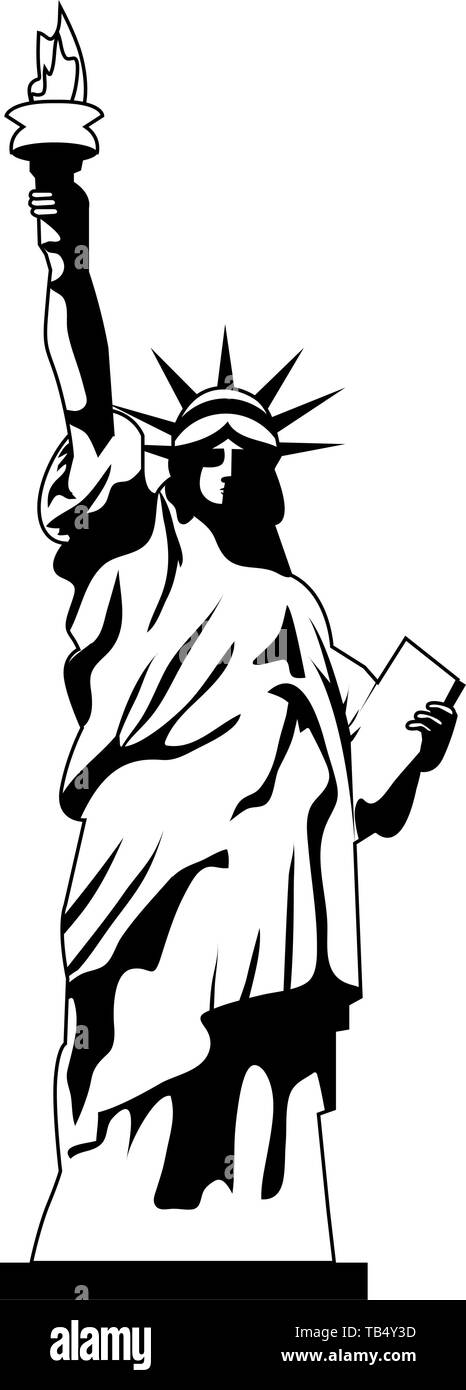 Statue of Liberty in New York design, Travel trip vacation tourism and ...