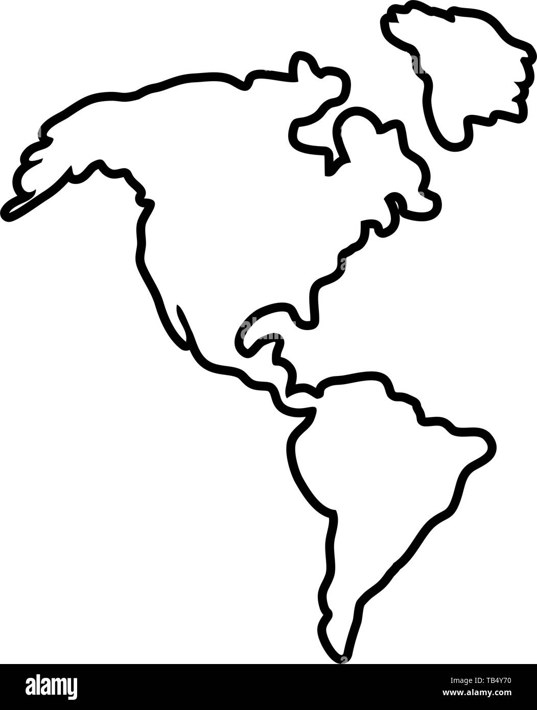 america map icon cartoon vector illustration graphic design Stock ...
