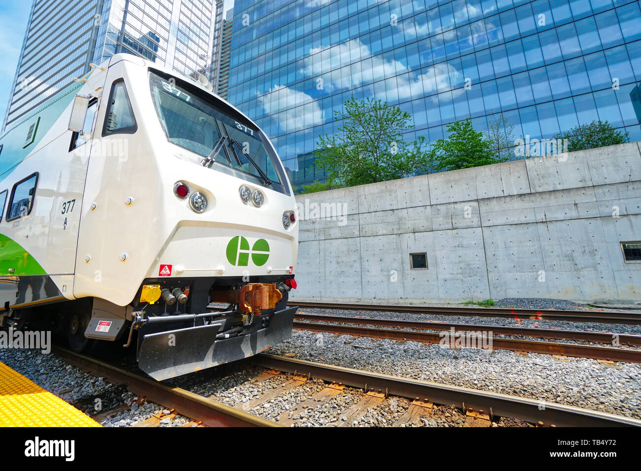 Toronto, Ontario, Canada-27 May, 2019: Toronto Union station terminal ...