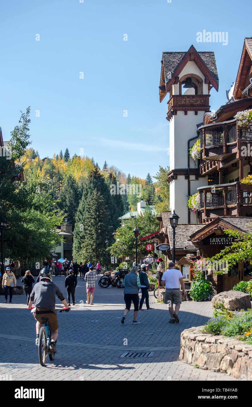 Vail Village in Vail, Colorado Stock Photo - Alamy
