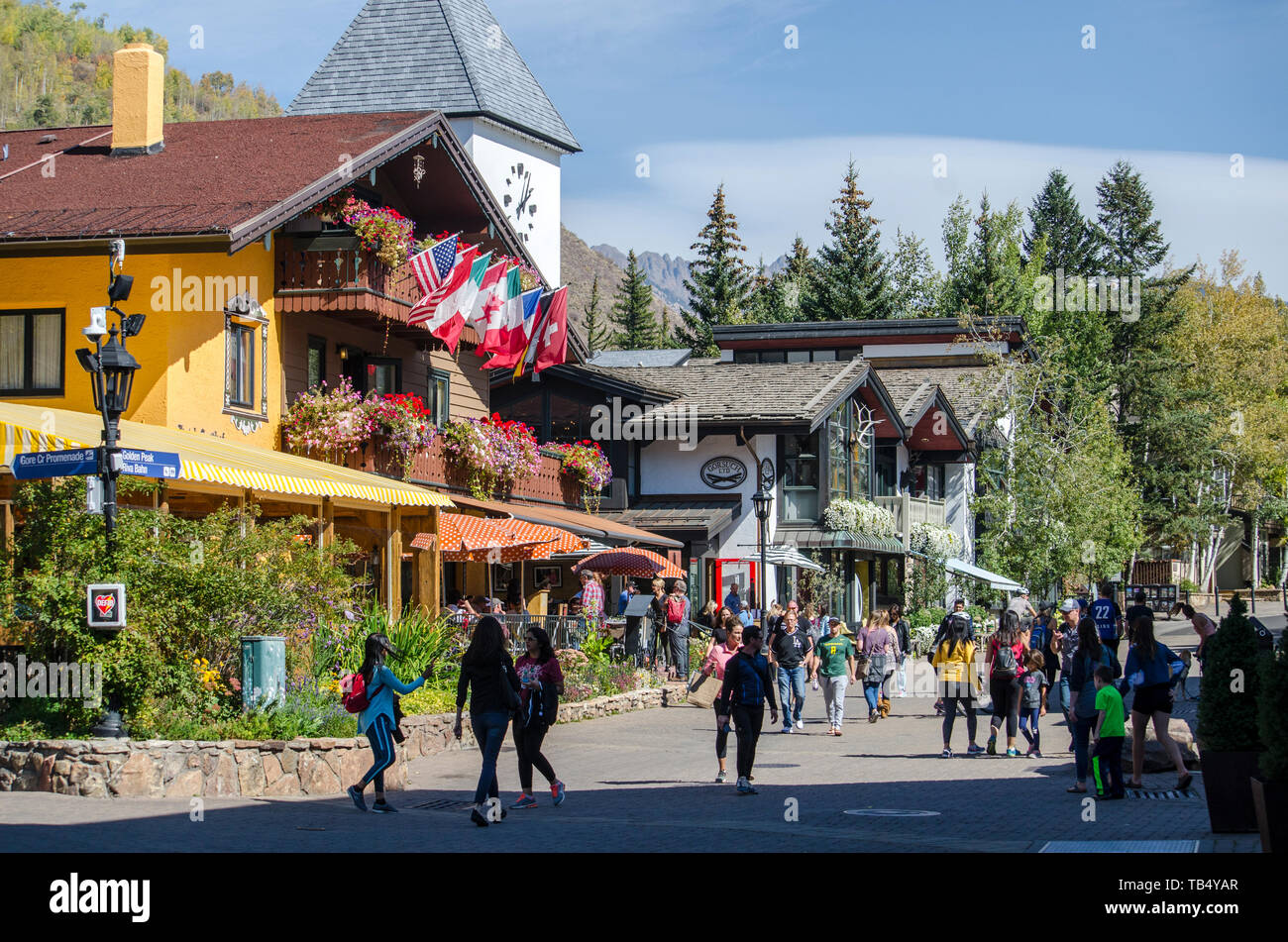 Vail Village in Vail, Colorado Stock Photo - Alamy