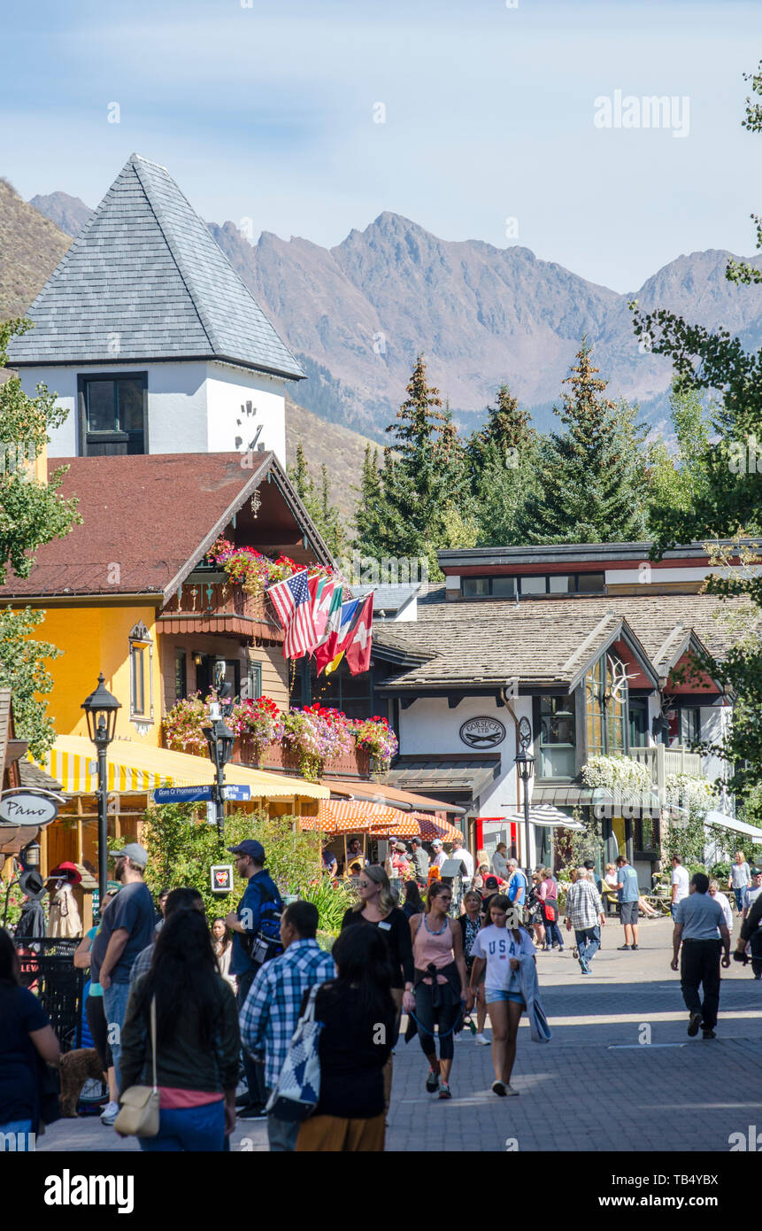 Vail Village in Vail, Colorado Stock Photo - Alamy