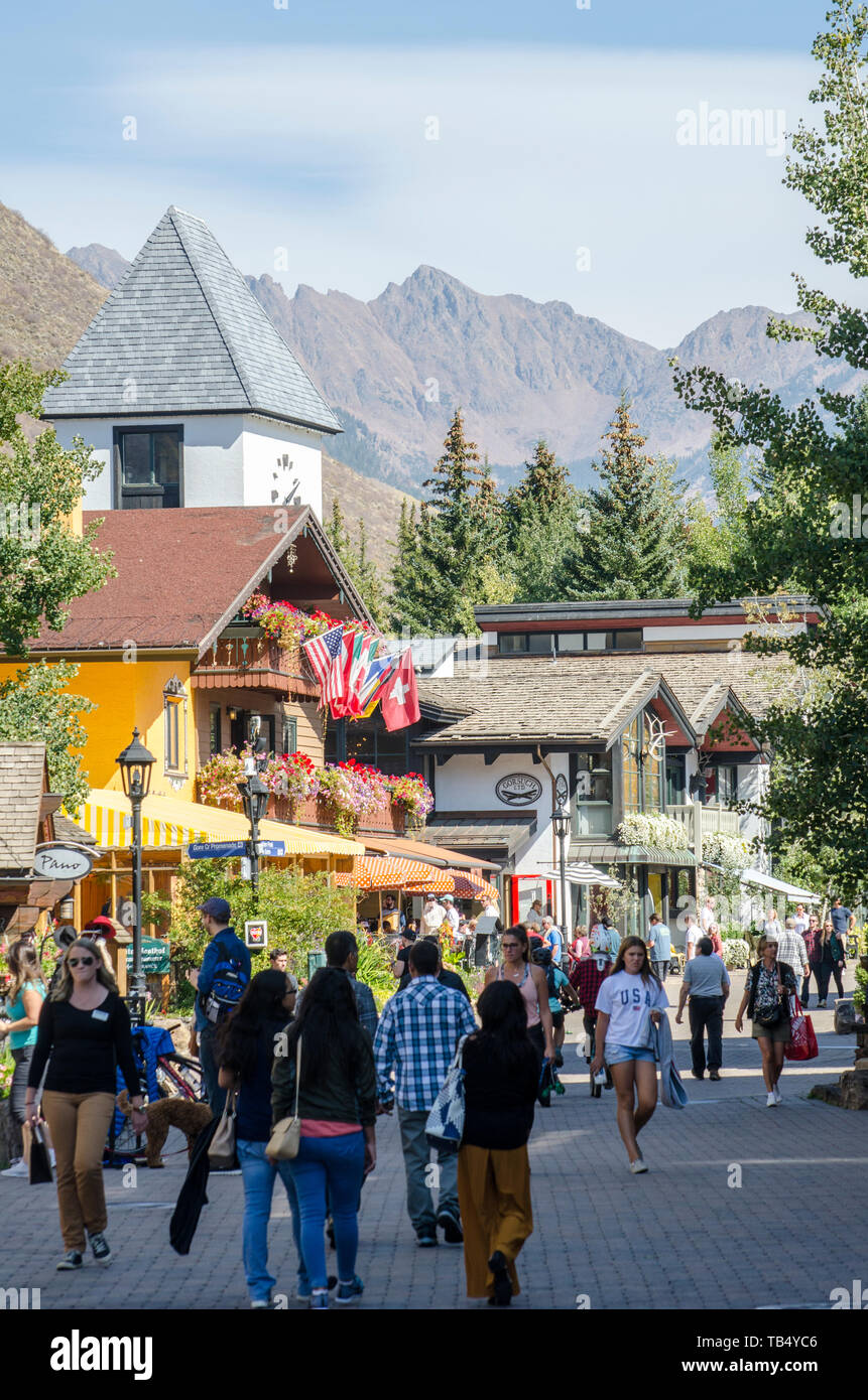Vail Village in Vail, Colorado Stock Photo - Alamy