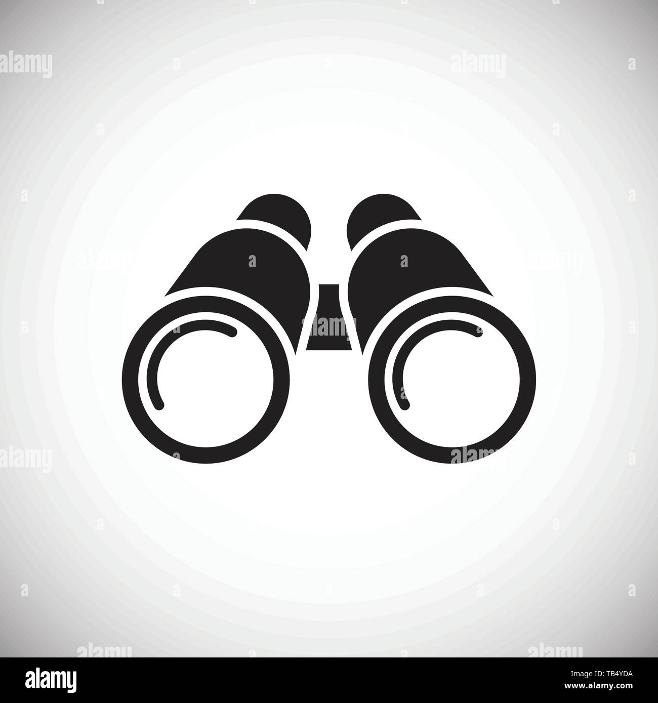 Binocular icon on background for graphic and web design. Simple vector ...