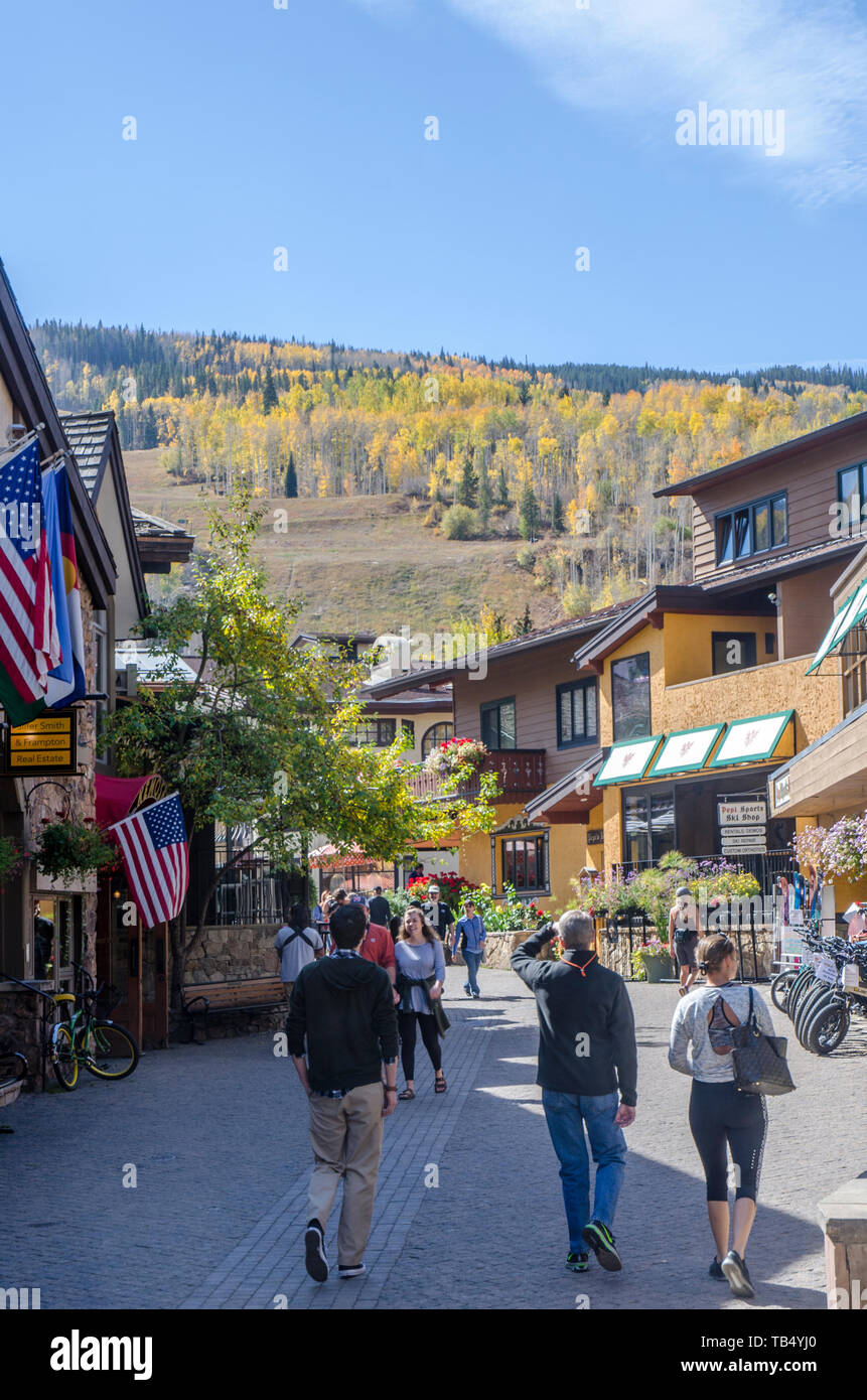 Vail Village in Vail, Colorado Stock Photo - Alamy