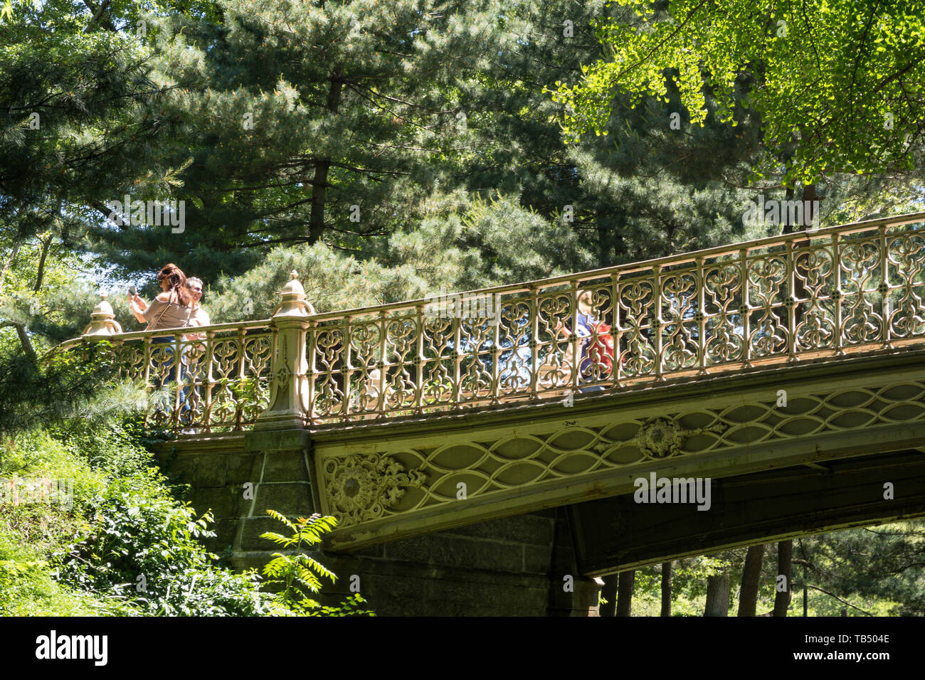 Pine bank bridge central park hi-res stock photography and images - Alamy