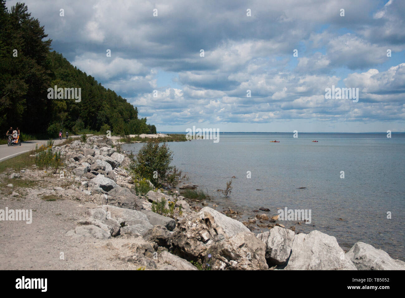 Beach, Mackinac Island, Michigan Stock Photo - Alamy