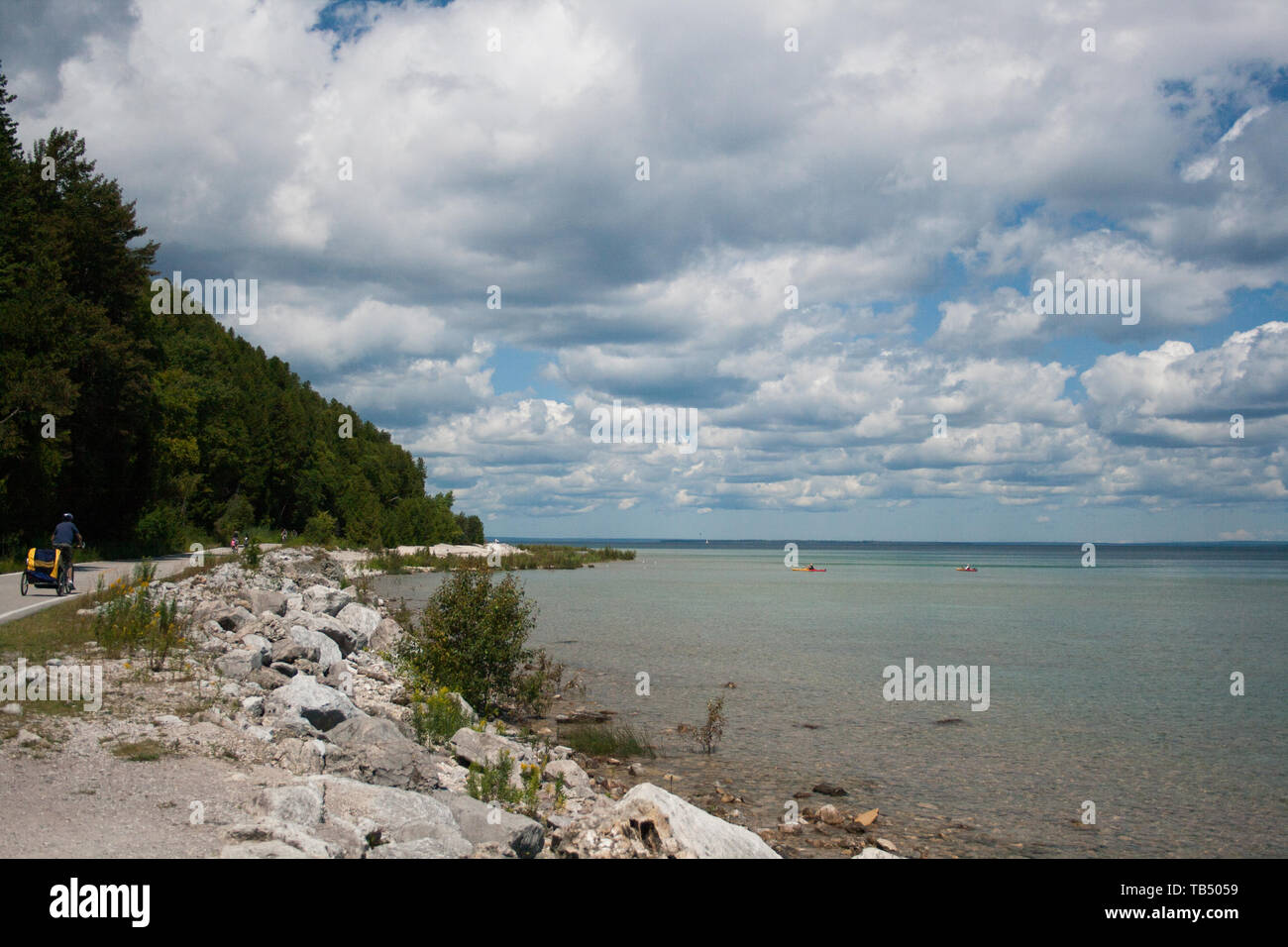 Beach, Mackinac Island, Michigan Stock Photo - Alamy