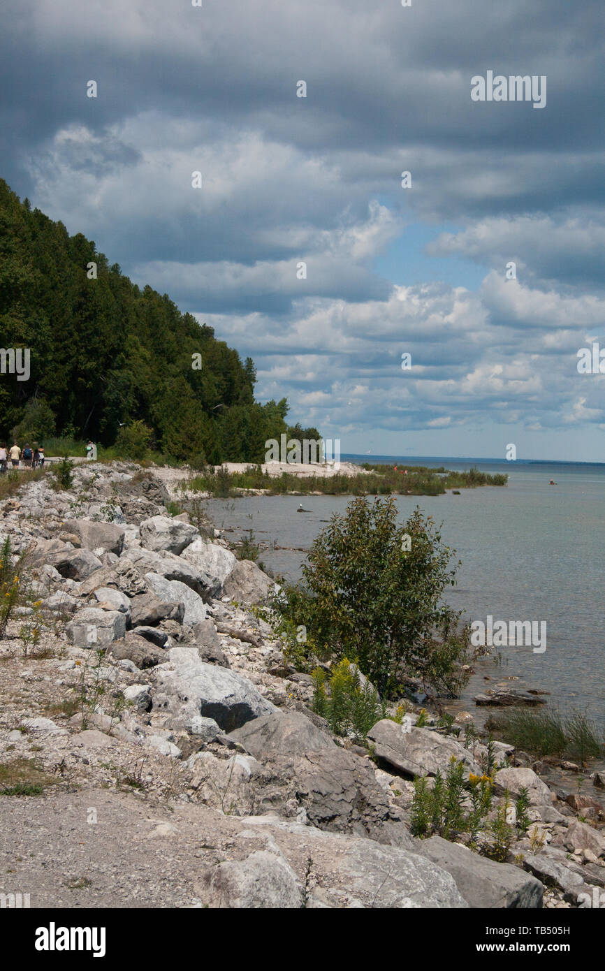 Beach, Mackinac Island, Michigan Stock Photo - Alamy