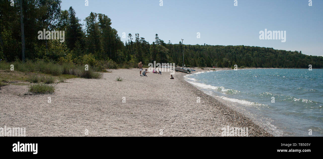 Beach, Mackinac Island, Michigan Stock Photo - Alamy