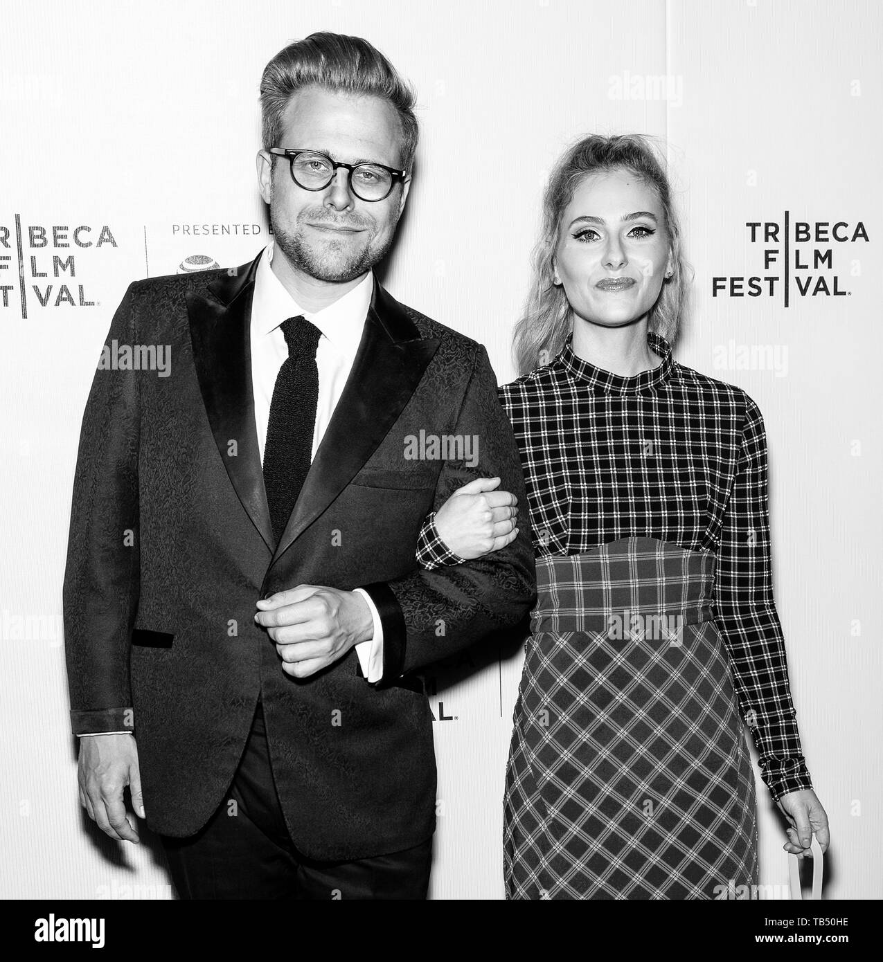 New York, NY - May 01, 2019: Adam Conover and Lisa Hanawalt attend the ...