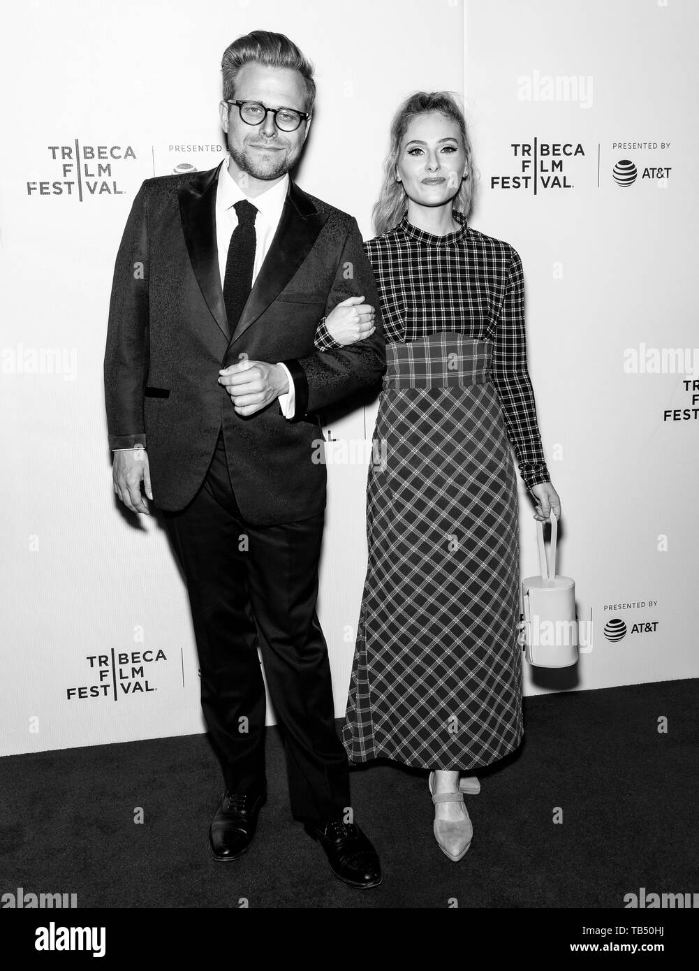 New York, NY - May 01, 2019: Adam Conover and Lisa Hanawalt attend the ...
