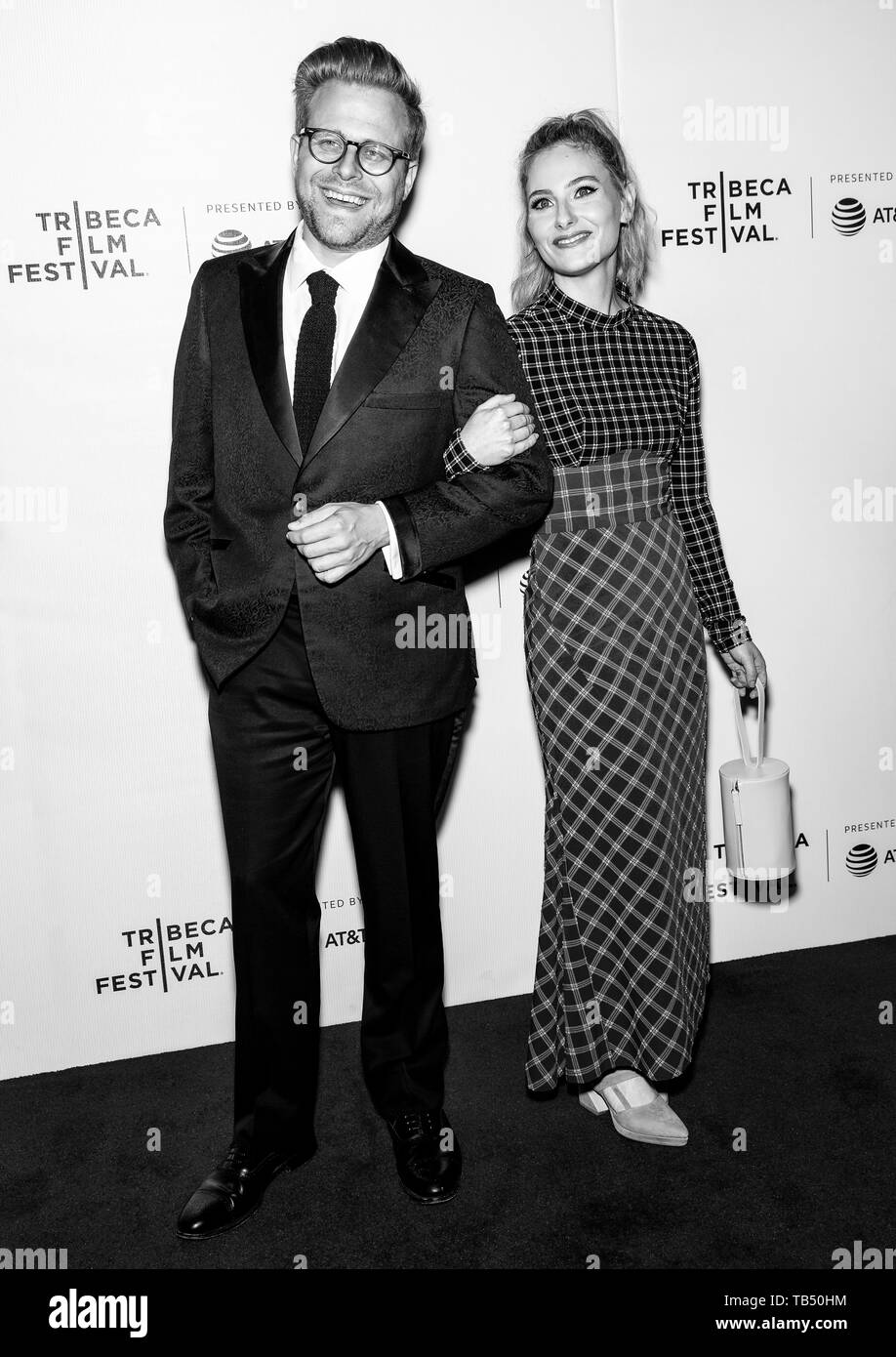 New York, NY - May 01, 2019: Adam Conover and Lisa Hanawalt attend the ...