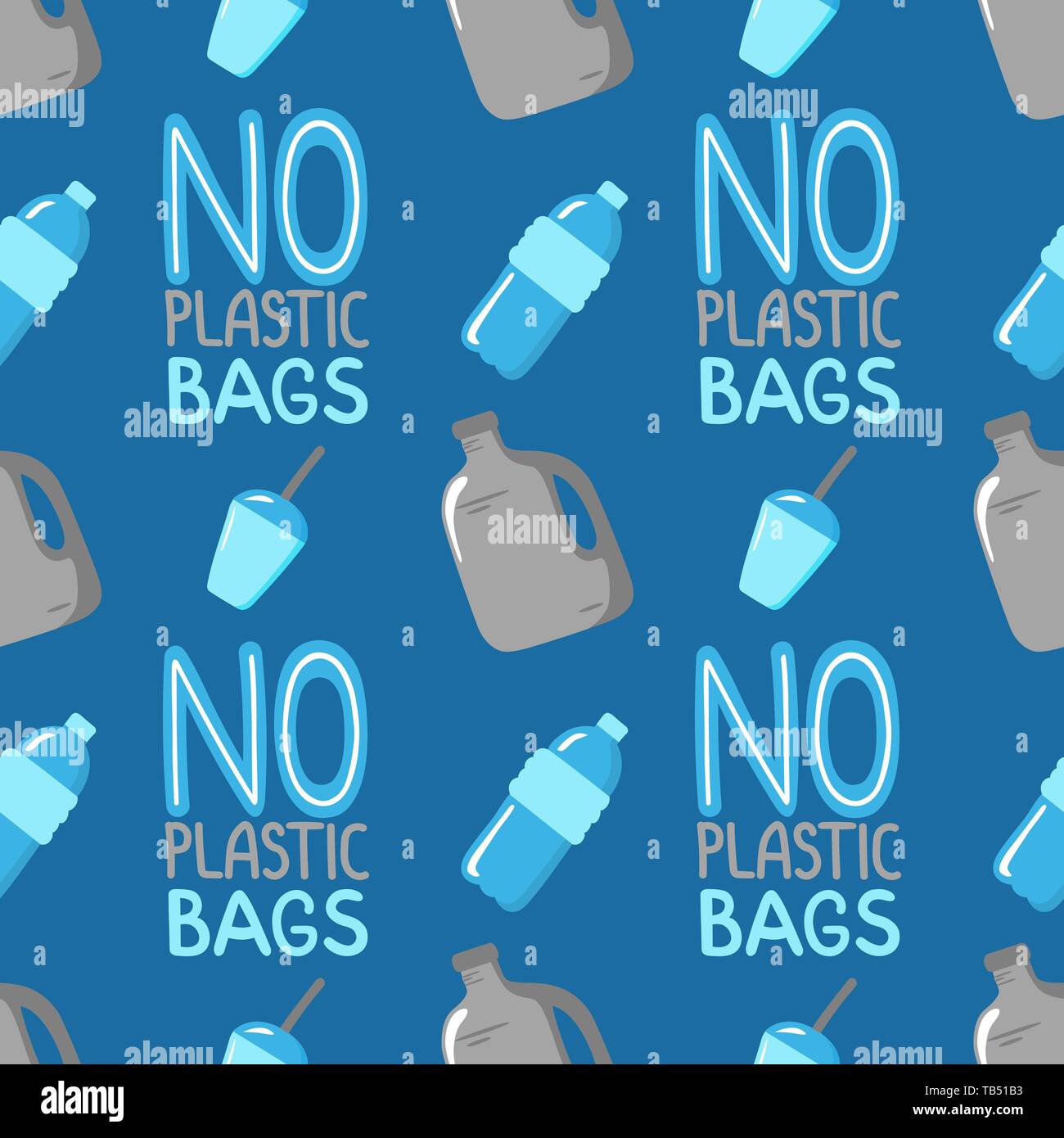 Plastic pollution pattern on white background Stock Vector Image & Art ...