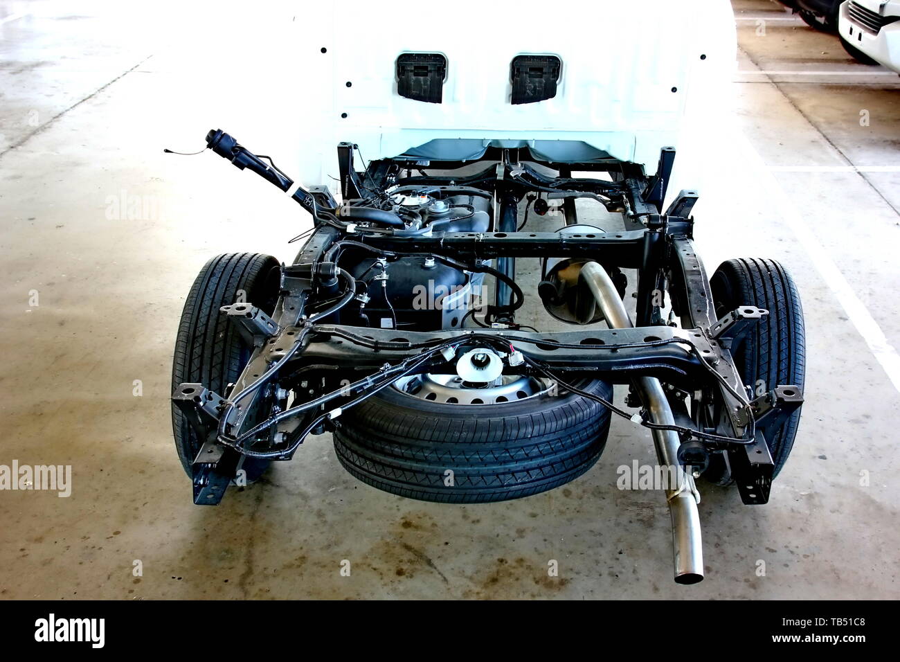 pickup chassis platform of one ton pick up Stock Photo - Alamy