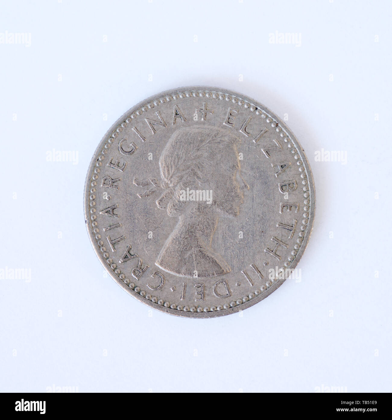 Shilling coin queen elizabeth hi-res stock photography and images - Alamy