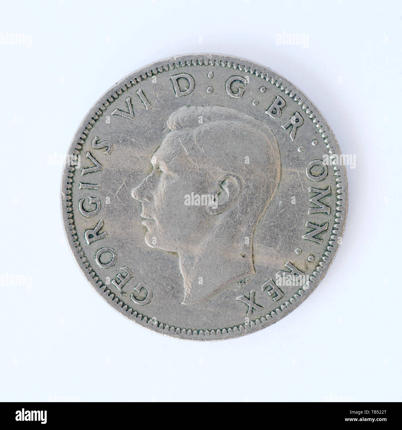 British 2 shillings coin - 1948 Stock Photo - Alamy