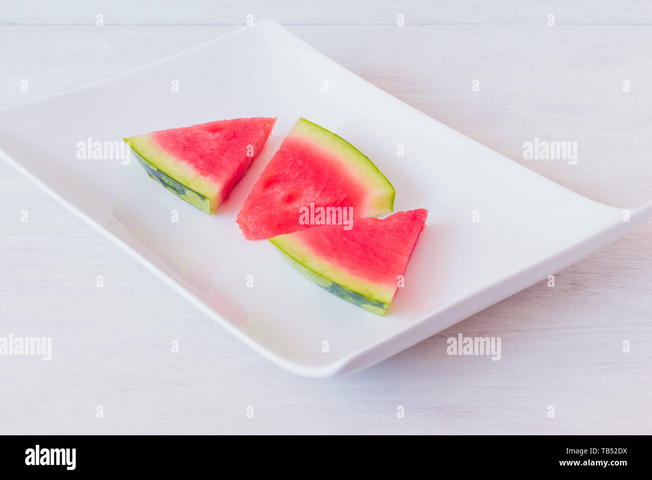 no seeds watermelon in a white background Stock Photo - Alamy