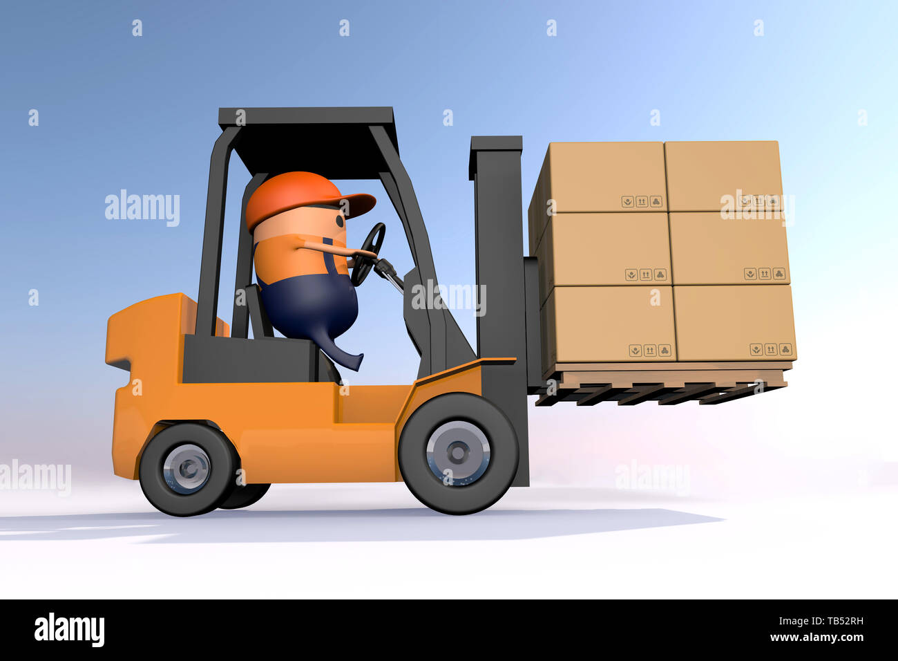 Fork lift truck accident hi-res stock photography and images - Alamy