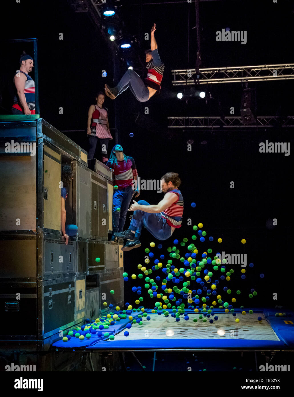 FLIP Fabrique perform Transit. Renowned circus troupe from Canada ...