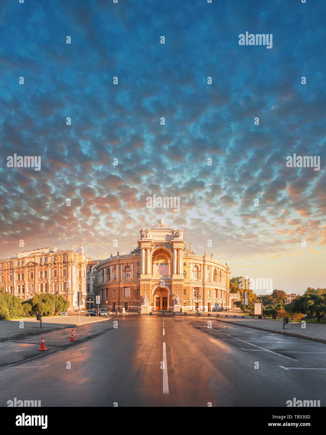 Opera House in Odessa, Ukraine. Odessa State Academic Opera and Ballet ...