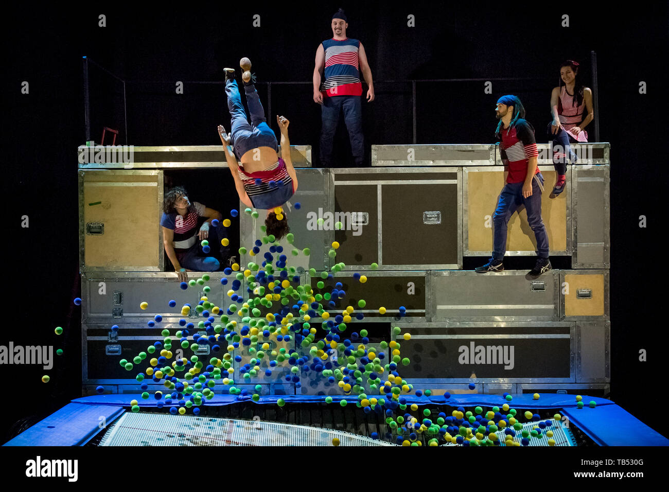 FLIP Fabrique perform Transit. Renowned circus troupe from Canada ...