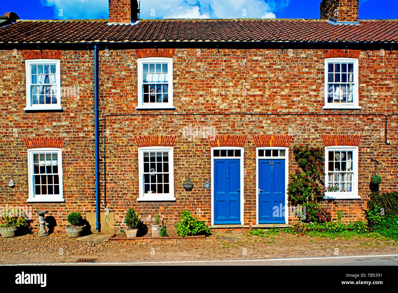Cottages, Helperby, North Yorkshire, England Stock Photo - Alamy