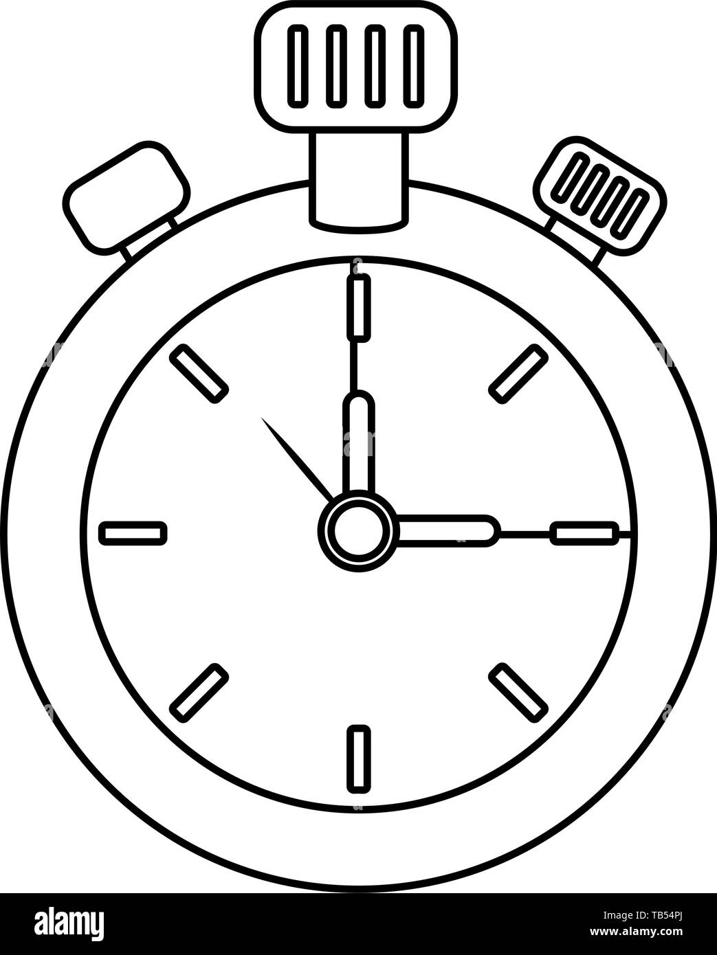chronometer time clock stopwatch vector illustration graphic design ...