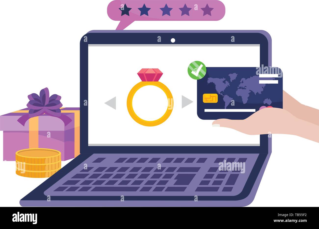 Laptop design, Store shopping online ecommerce media market and ...