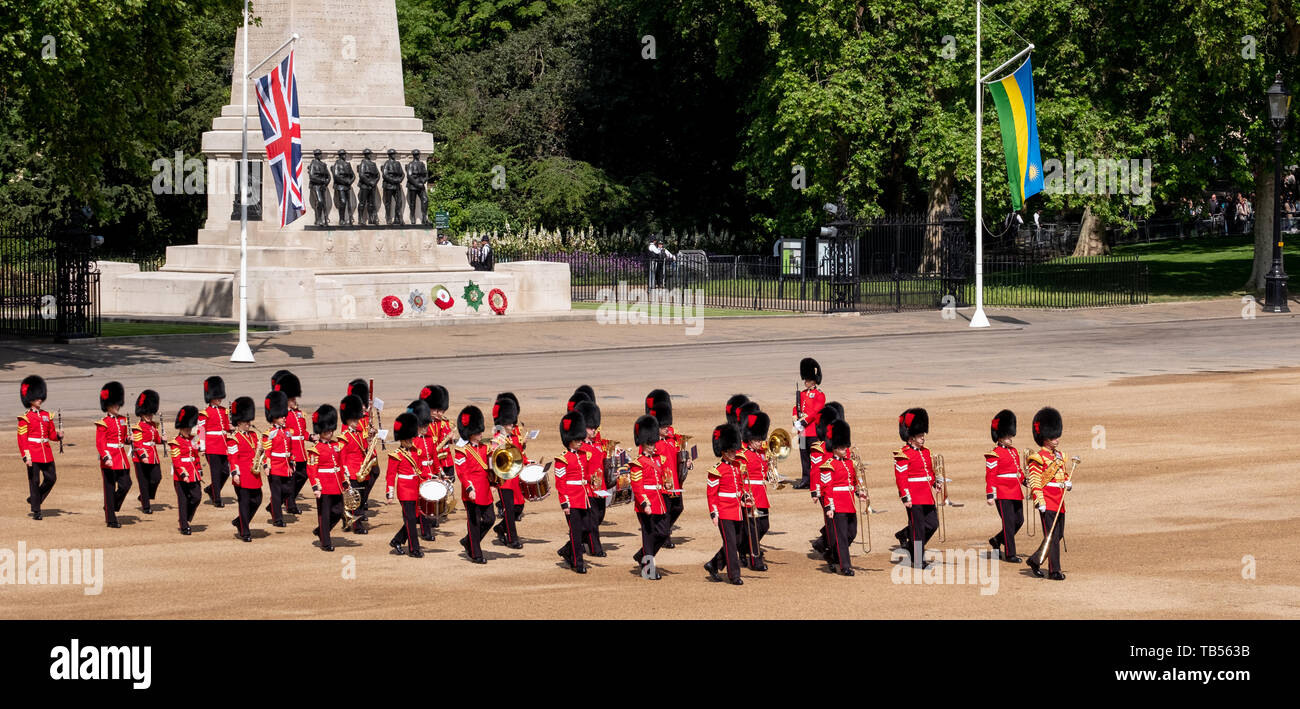 Trooping the Colour, military parade in London UK with musicians from ...
