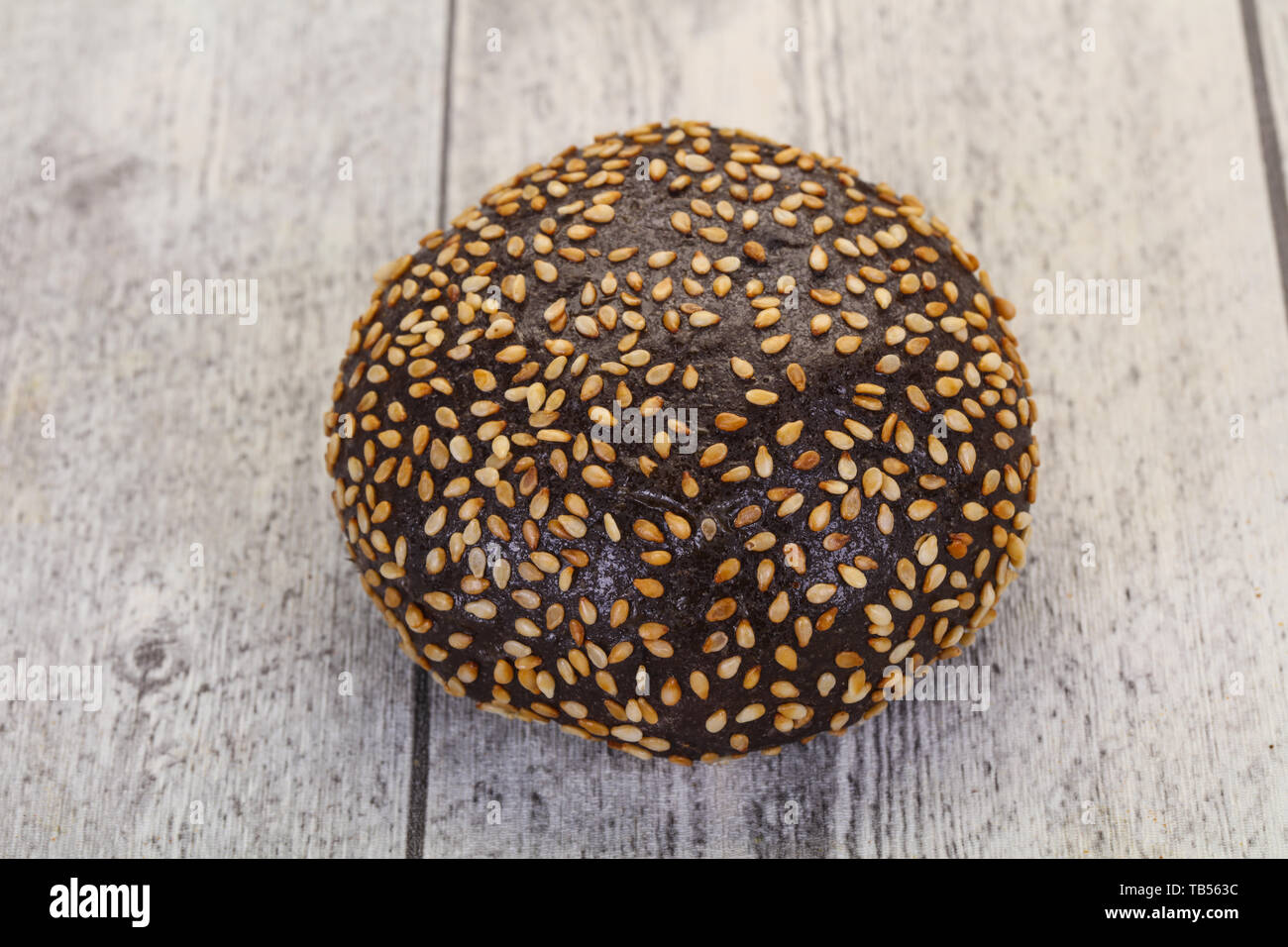 Fresh hot Bun for burger Stock Photo - Alamy