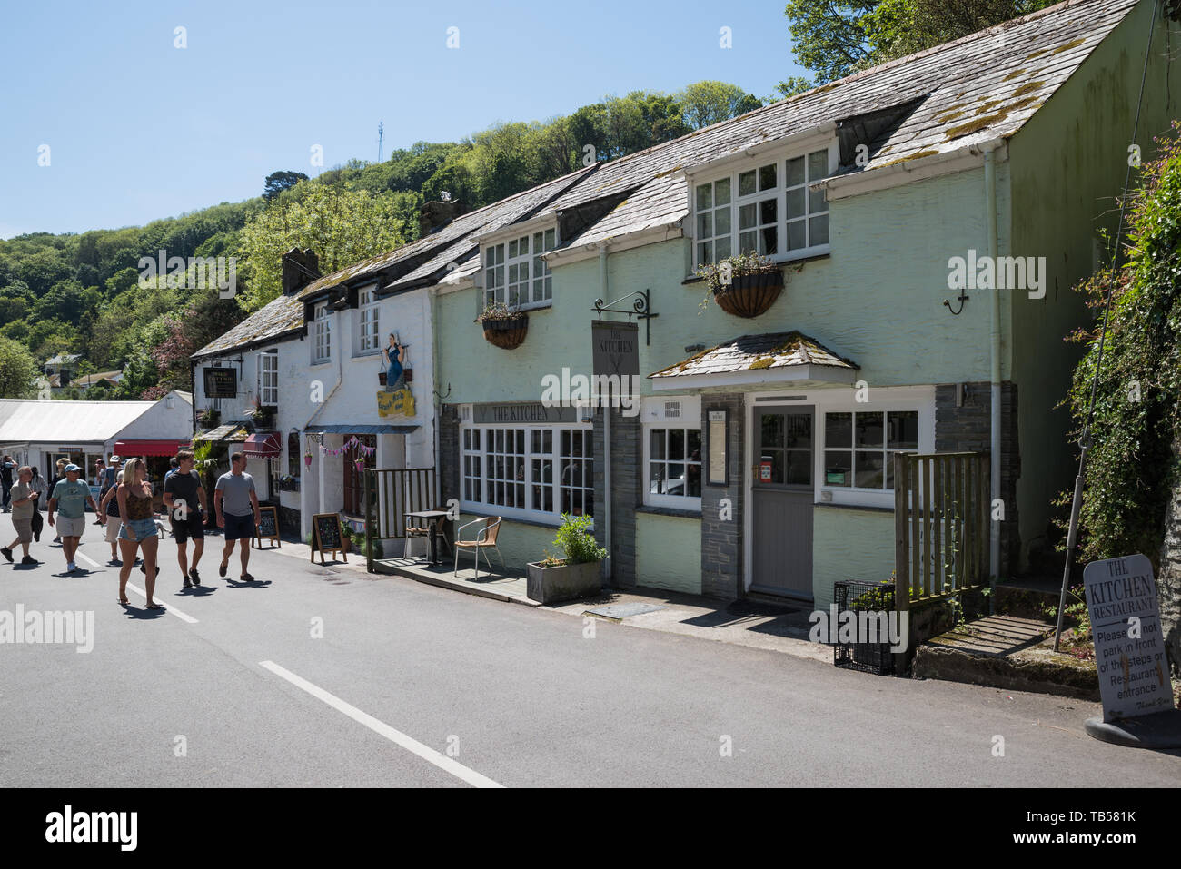 The cornish maids shop polperro hi-res stock photography and images - Alamy