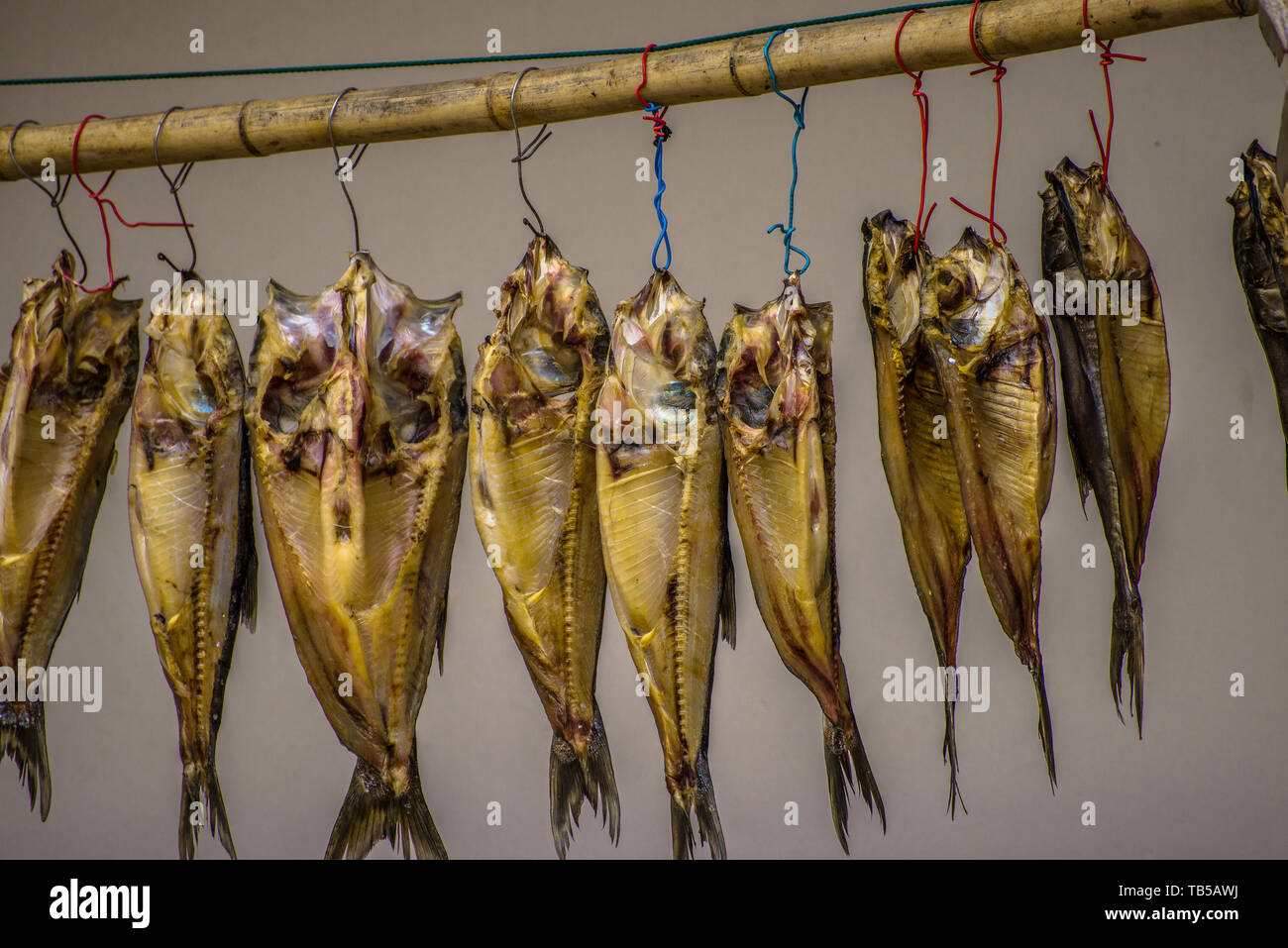 hanging dried fish Stock Photo - Alamy