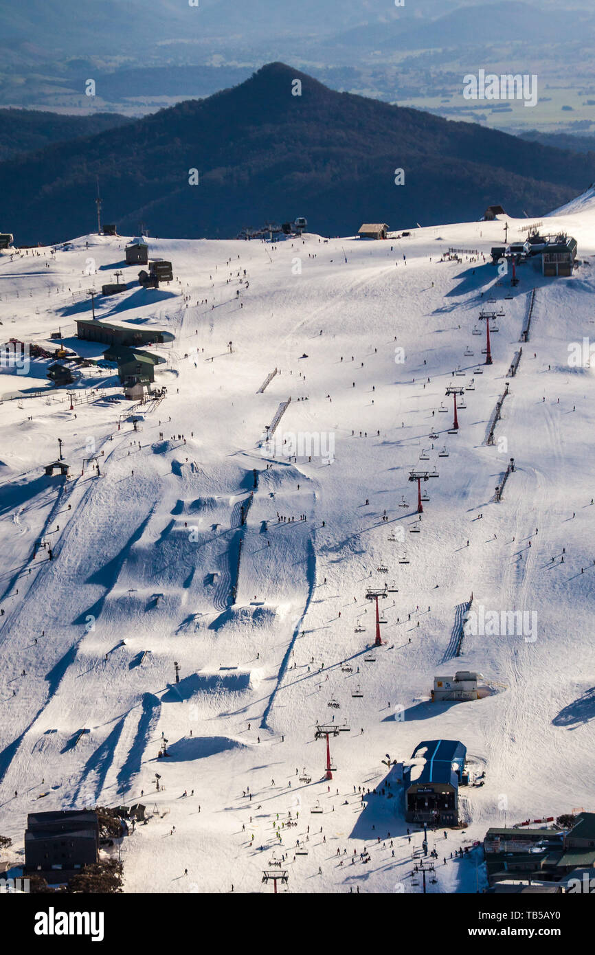 Mount Buller ski fields in Victoria after record snow falls, Australia ...