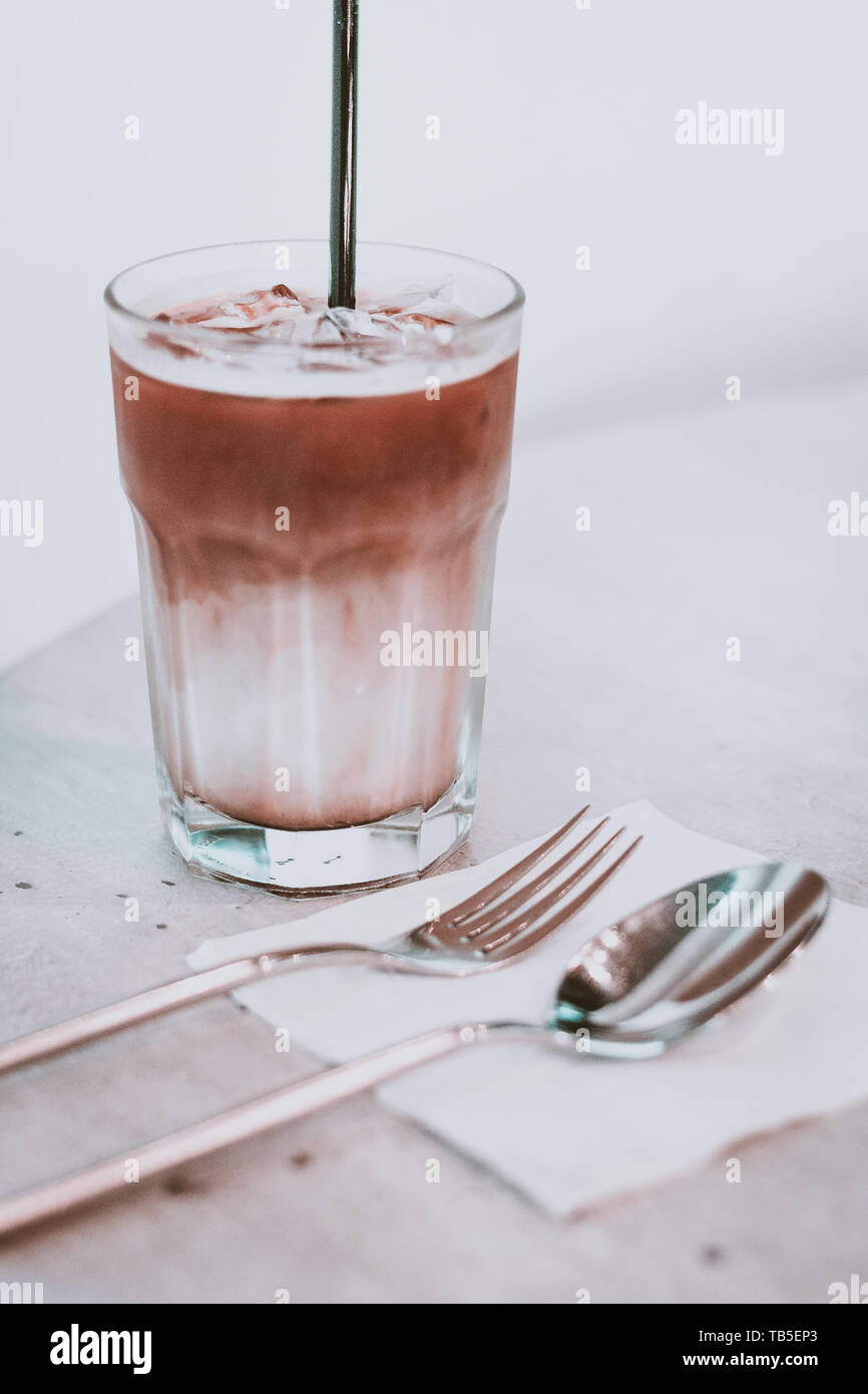 Latte with ice hi-res stock photography and images - Alamy